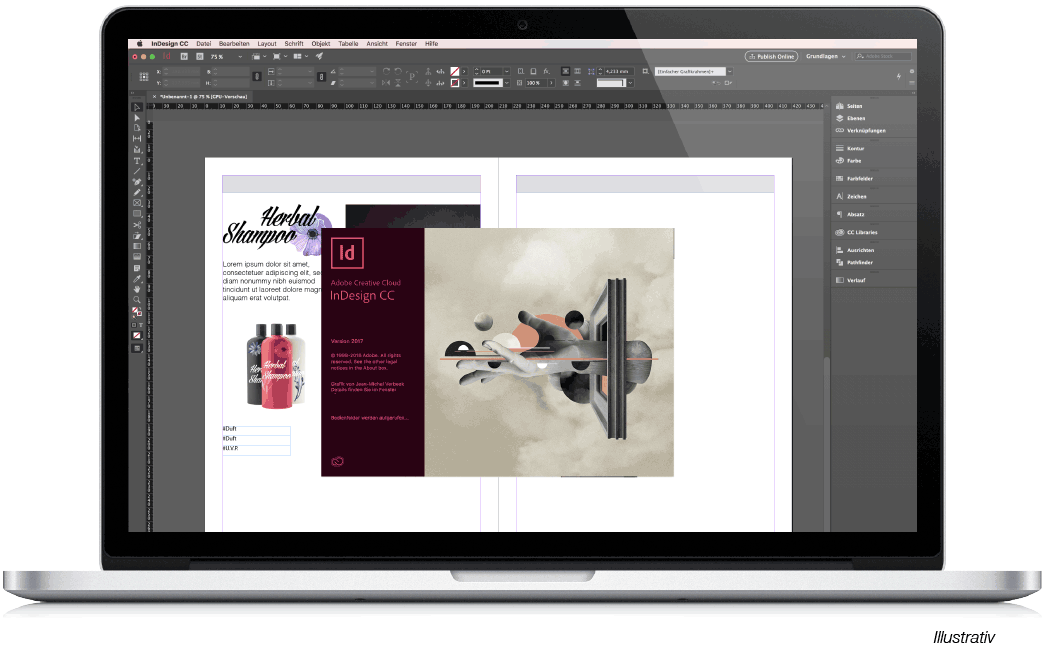 Adobe InDesign + LAGO Layout / Comosoft