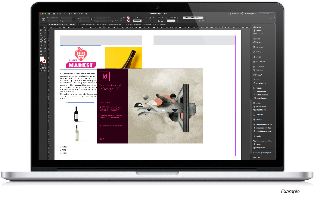 Adobe InDesign + LAGO Layout / Comosoft